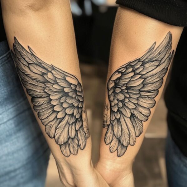 11 Angel Tattoo Ideas for Twin Flames - Twin Flames Universe